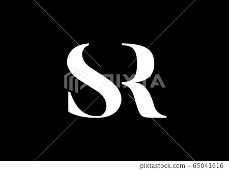 Initial Monogram Letter SR Logo Design Vector... - Stock Illustration ...