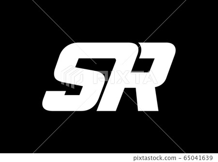 Initial Monogram Letter SR Logo Design Vector... - Stock Illustration ...