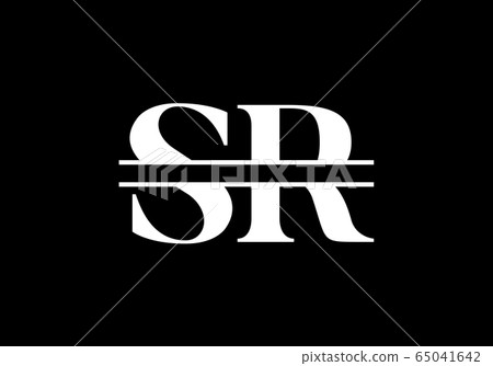 Initial Monogram Letter SR Logo Design Vector... - Stock Illustration ...