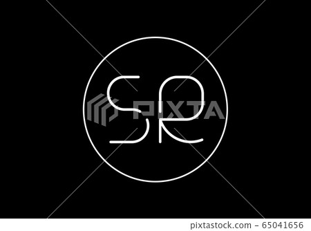 Initial Monogram Letter SR Logo Design Vector... - Stock Illustration ...
