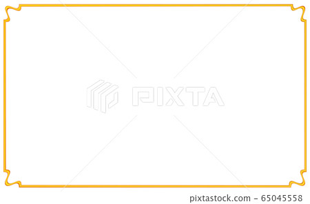 Vintage gold simple frame. Beautiful golden - Stock Illustration ...