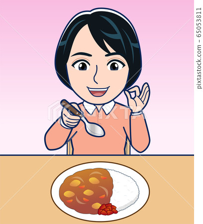 Eat curry - Stock Illustration [65053811] - PIXTA