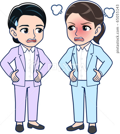 Female boss x female subordinate - Stock Illustration [65055143] - PIXTA
