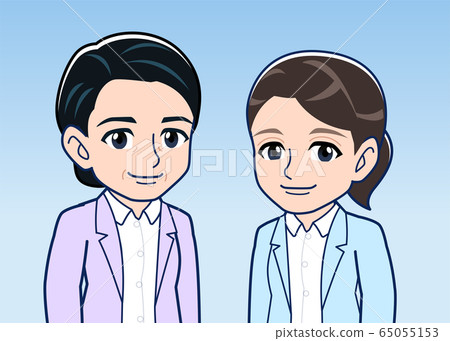 Female boss x female subordinate - Stock Illustration [65055153] - PIXTA