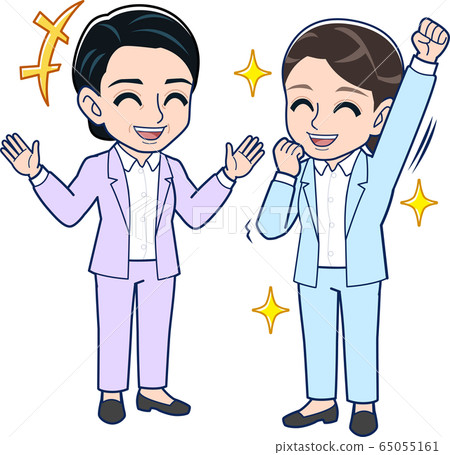Female boss x female subordinate - Stock Illustration [65055161] - PIXTA