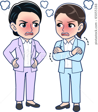 Female boss x female subordinate - Stock Illustration [65055168] - PIXTA