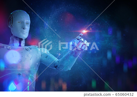 cyborg finger point - Stock Illustration [65060432] - PIXTA