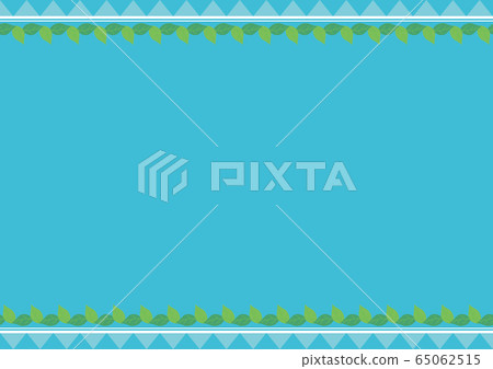 Summer blue frame cool - Stock Illustration [65062515] - PIXTA
