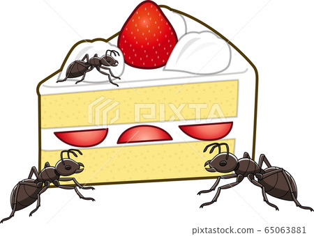 Ants eating cake - Stock Illustration [65063881] - PIXTA