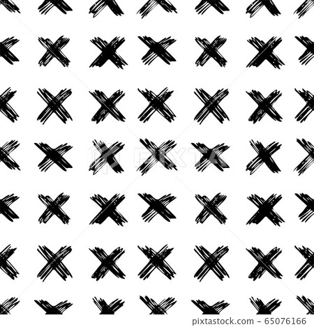 Abstract seamless hand-drawn pattern - Stock Illustration [65076166 ...
