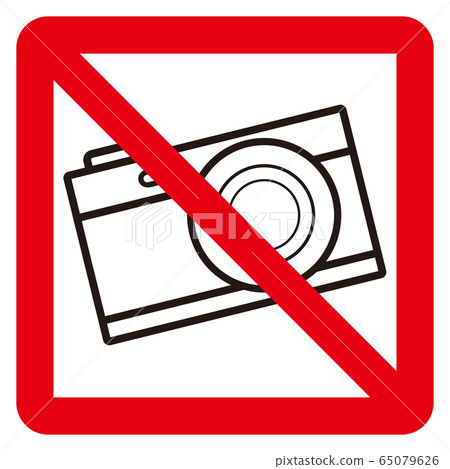 Camera shooting prohibition mark - Stock Illustration [65079626] - PIXTA