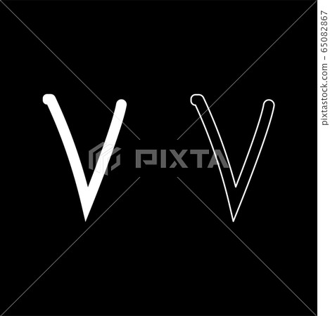 Nu greek symbol small letter lowercase font icon - Stock Illustration ...