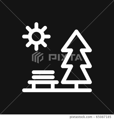 Park vector icon isolated on background. Ecology - Stock Illustration ...