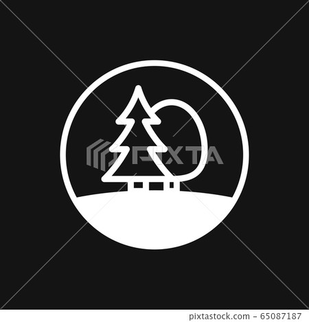 Park vector icon isolated on background. Ecology - Stock Illustration ...