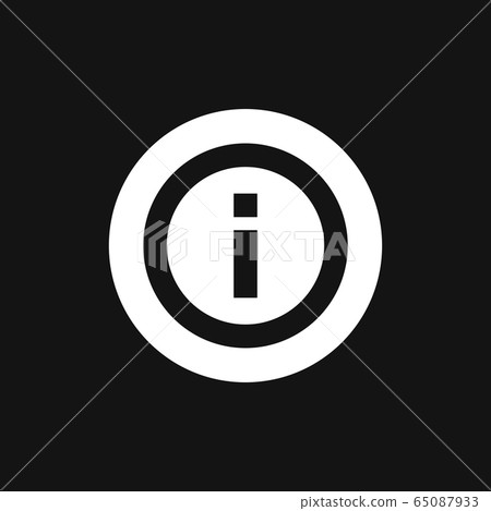 Information icon, vector symbol used for - Stock Illustration [65087933 ...