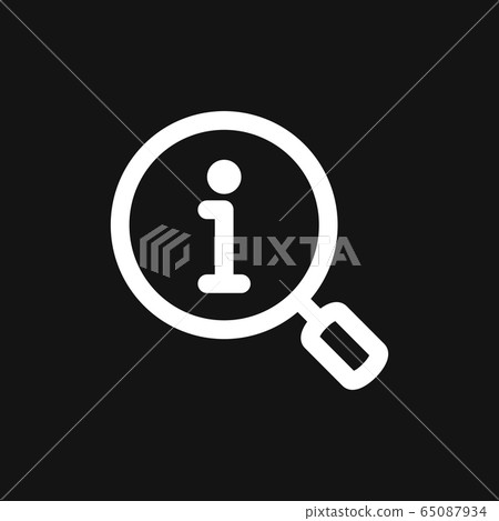 Information icon, vector symbol used for - Stock Illustration [65087934 ...