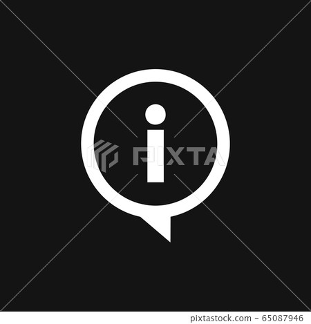 Information icon, vector symbol used for - Stock Illustration [65087946 ...