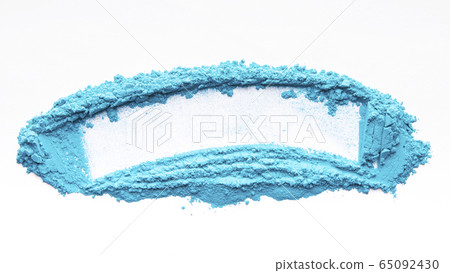 Bright blue colorful powder on white background - Stock Illustration ...