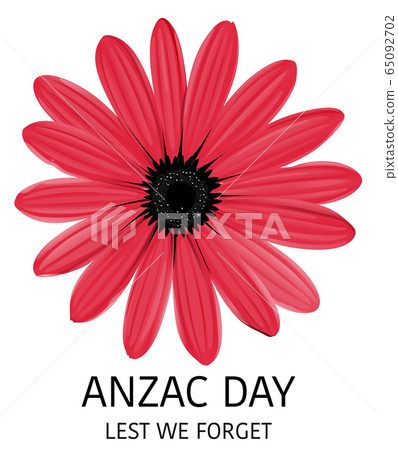 Anzac day on sign on white background - Stock Illustration [65092702 ...