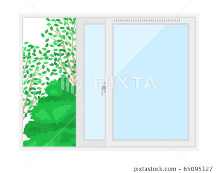 Illustration of an open window - Stock Illustration [65095127] - PIXTA