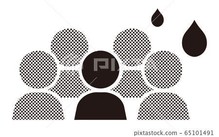 Cold sweating people - Stock Illustration [65101491] - PIXTA