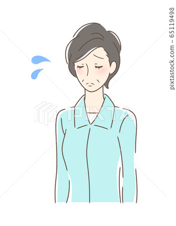 Sad woman - Stock Illustration [65119498] - PIXTA