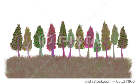 Horizon of trees - Stock Illustration [65127860] - PIXTA