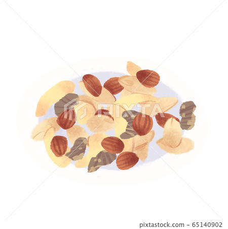 Illustration mixed nuts - Stock Illustration [65140902] - PIXTA