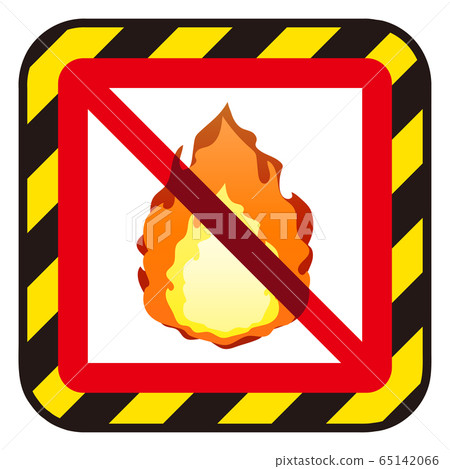 Fire and ban mark - Stock Illustration [65142066] - PIXTA
