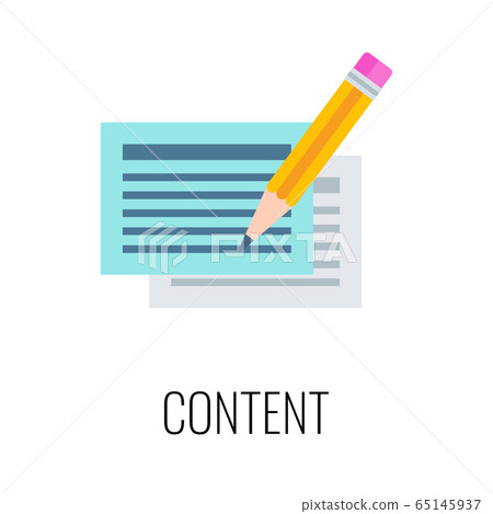 Content Infographics Pictogram. Successful... - Stock Illustration ...