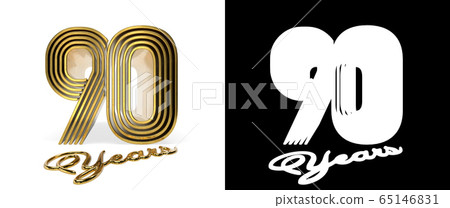 Number ninety years celebration - Stock Illustration [65146831] - PIXTA