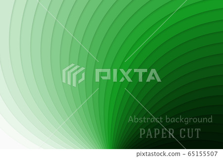 Abstract green geometric background in paper... - Stock Illustration ...