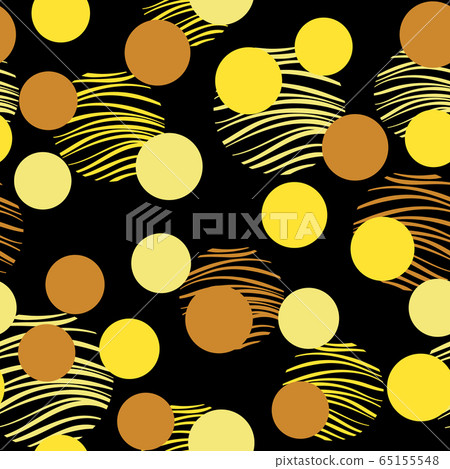 Seamless pattern. Golden circle geometry in... - Stock Illustration ...