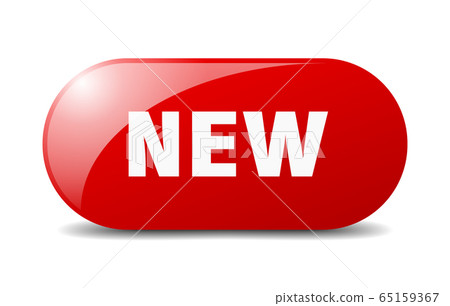 new button. new sign. key. push button. - Stock Illustration [65159367 ...