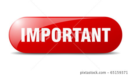 important button. important sign. key. push - Stock Illustration ...