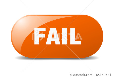 fail button. fail sign. key. push button. - Stock Illustration ...