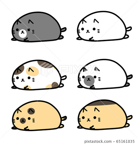 Six cats set - Stock Illustration [65161835] - PIXTA