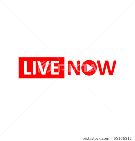 Live Stream sign. Red symbol, button of live - Stock Illustration ...