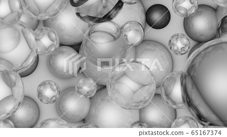 Transparent glass balls. Abstract background.... - Stock Illustration ...