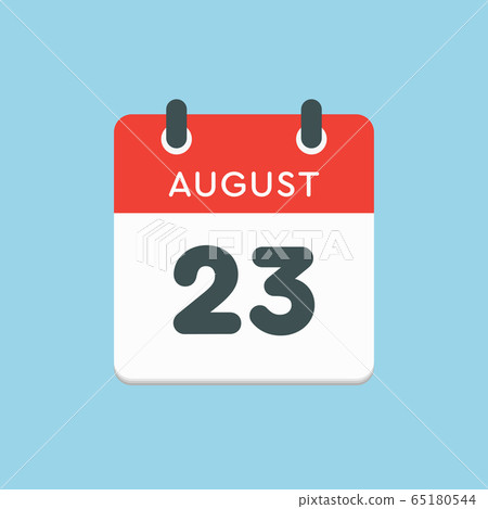 Calendar icon day 23 August, date days of the year - Stock Illustration ...