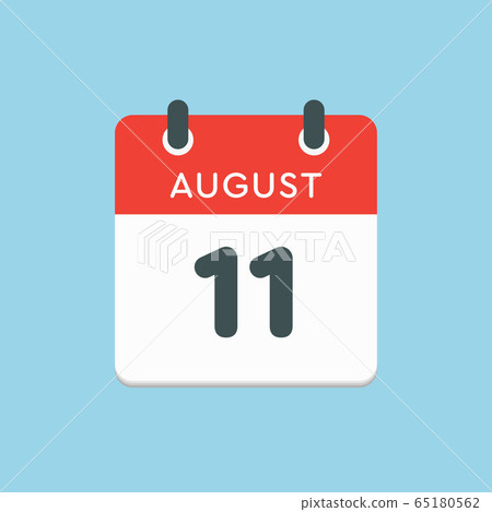 Calendar icon day 11 August, date days of the year - Stock Illustration ...