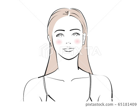 Female_stare - Stock Illustration [65181409] - PIXTA