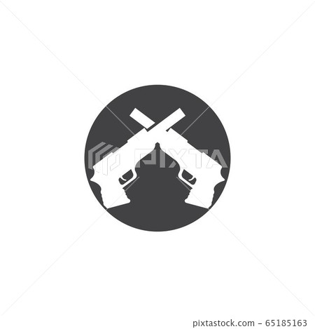 Gun Illustration Template vector icon - Stock Illustration [65185163 ...