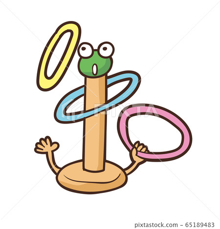 Illustration: Japanese event, ring toss - Stock Illustration [65189483 ...