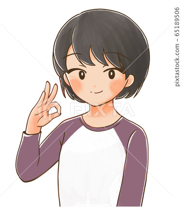 Shortcut children (OK) - Stock Illustration [65189506] - PIXTA