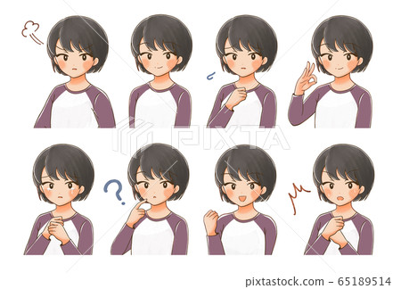 Shortcut children (set) - Stock Illustration [65189514] - PIXTA