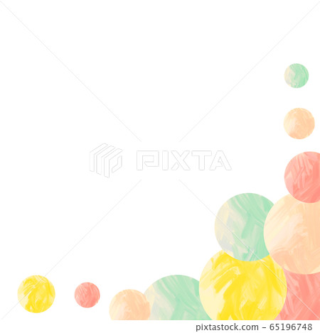Pastel colored circle frame - Stock Illustration [65196748] - PIXTA