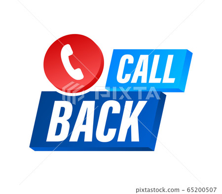 Call back. Information technology. Telephone... - Stock Illustration ...