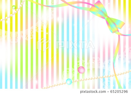 Fancy ribbon and lace background - Stock Illustration [65205296] - PIXTA