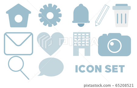 Simple icon set - Stock Illustration [65208521] - PIXTA